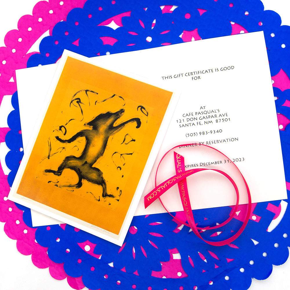 Cafe Pasqual's Gift Certificate – Cafe Pasqual's & Art Gallery